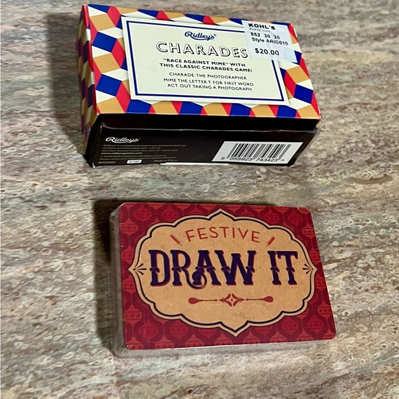 Games | New Ridleys Charades And Festive Draw It Cards | Poshmark